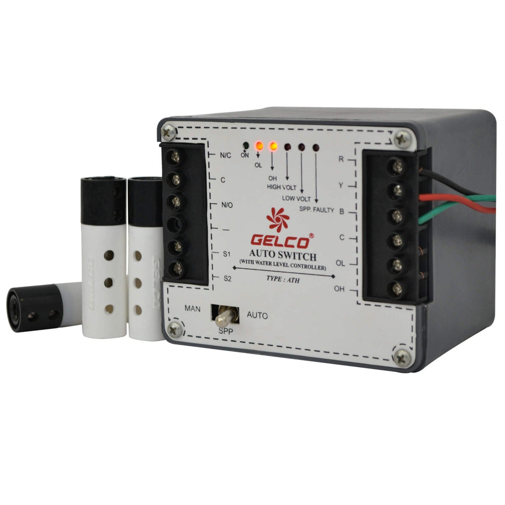 Auto Switch with Water Level Controller (ATH), Water Level Controller – Gelco Electronics Pvt. Ltd.