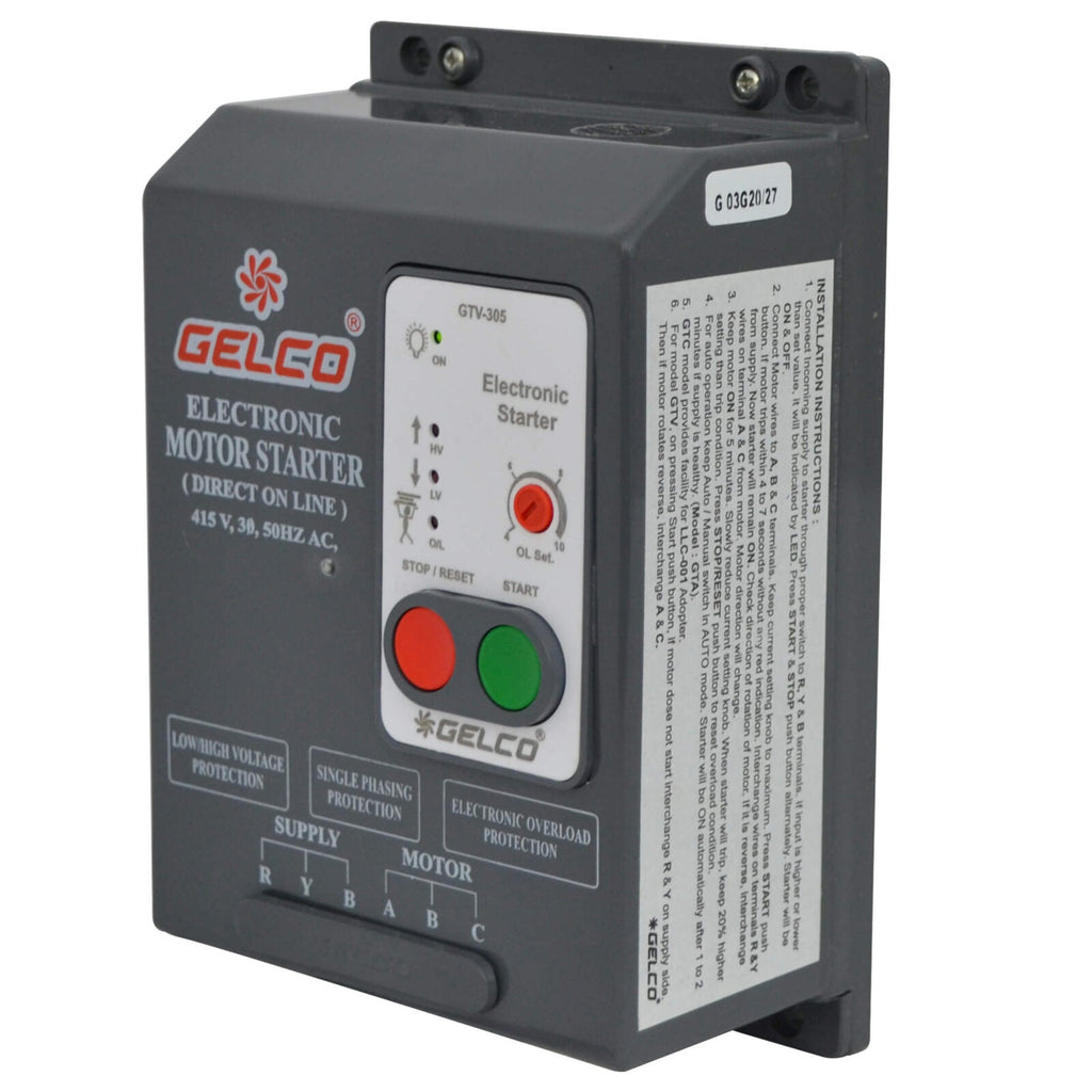 3 Phase Electronic Starter : GTV – Gelco Electronics Pvt. Ltd.