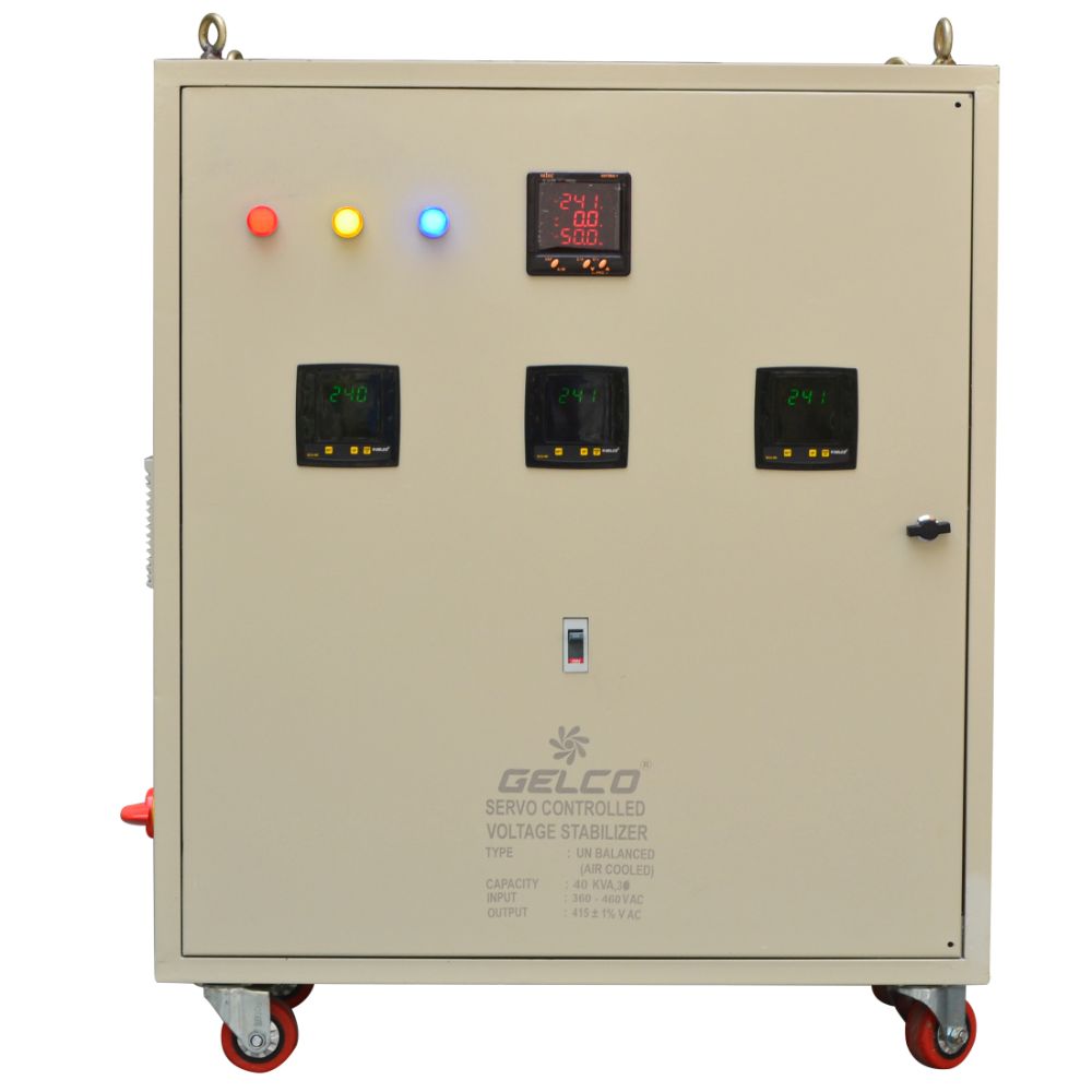 Servo Stabilizer 25 KVA to 45 KVA, Suitable For Water pumps, Bungalows ...