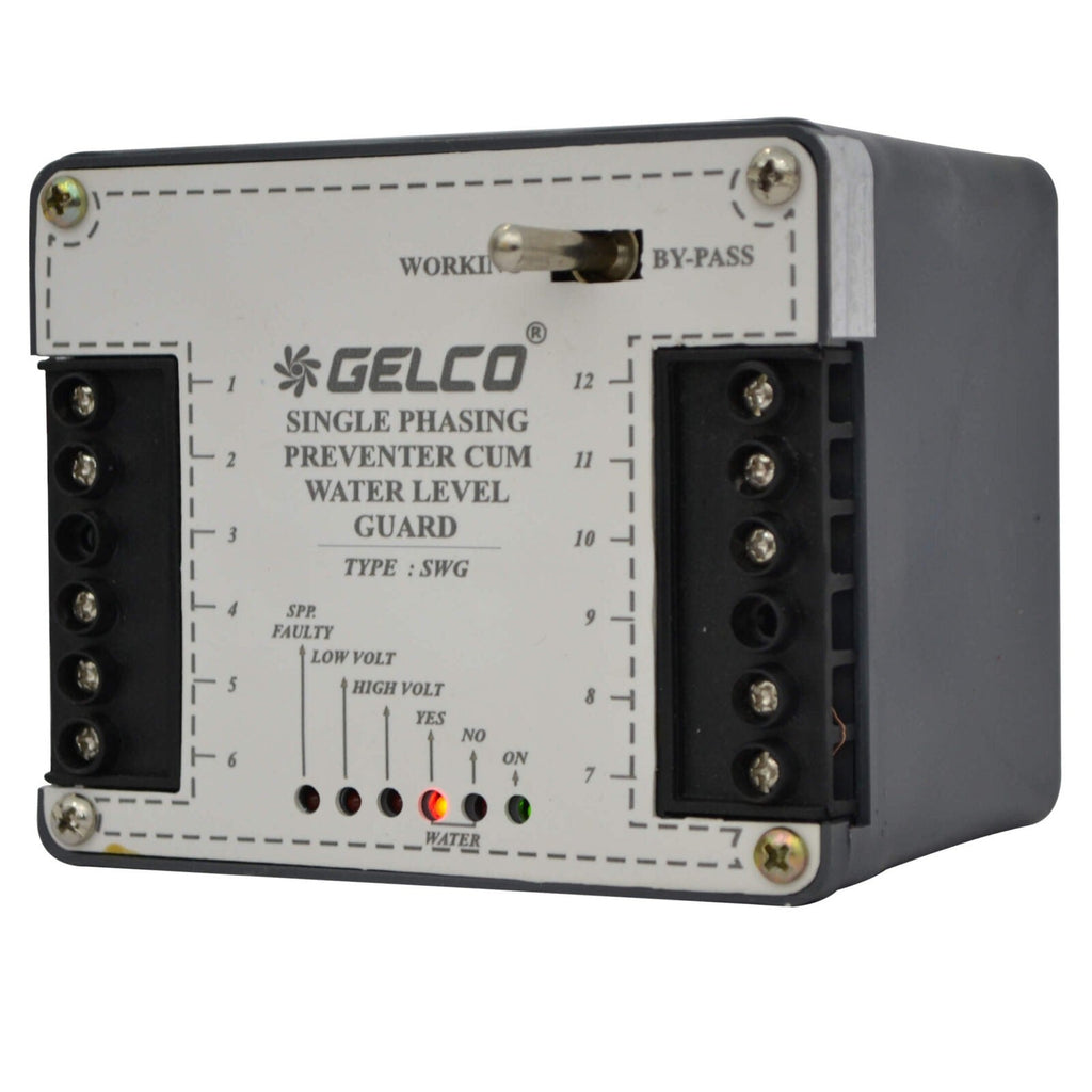 SWG Single Phasing Preventer cum Water Level Guard – Gelco Electronics ...